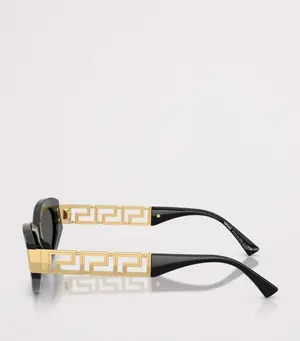 Versace Acetate Cat Eye Sunglasses - Black