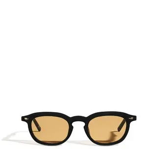 Le Specs Round Frame Sunglasses - Black