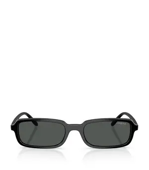 VOGUE Rectangular Sunglasses - Black
