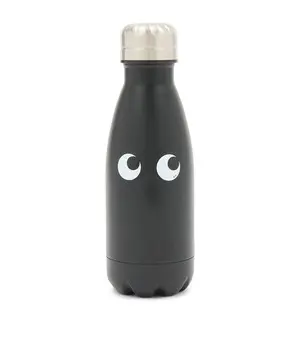 ANYA HINDMARCH Small Stainless Steel Eyes Water Bottle - Black