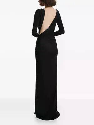2310 STUDIO Draped Split Maxi Dress