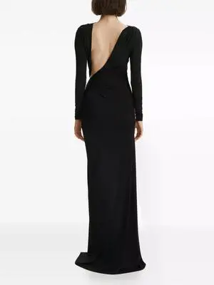2310 STUDIO Draped Split Maxi Dress