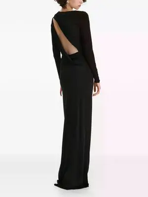 2310 STUDIO Long-sleeves Ruched Maxi Dress