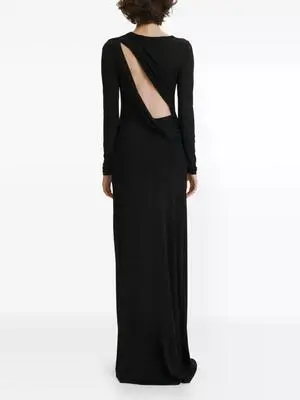 2310 STUDIO Long-sleeves Ruched Maxi Dress