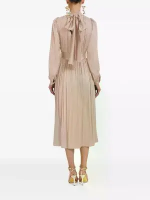 FRAMBOISE Otello Pleated Midi Dress