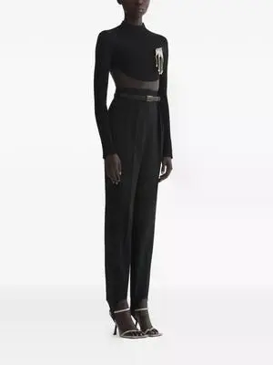 MUGLER Stirrup Pleated Trousers