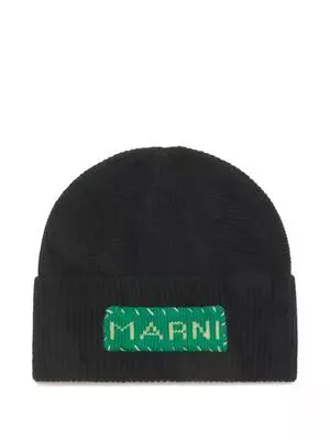 Marni Patch Beanie - Black