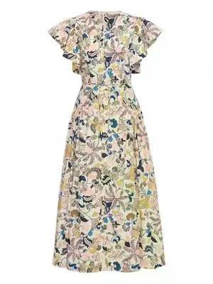 Ulla Johnson Ruffled Floral Dress