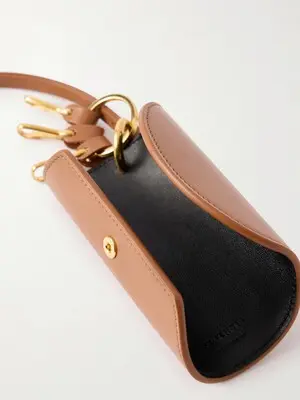 JIL SANDER Leather Keychain - Brown
