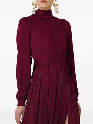 FRAMBOISE Otello Mock-neck Midi Dress