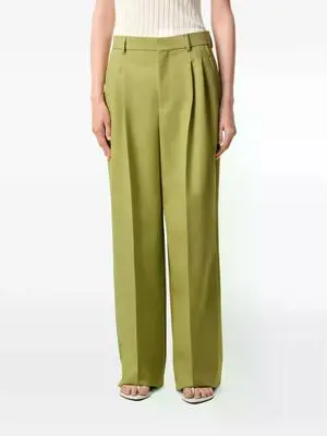 Ami Pleated Wide Leg Trousers