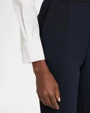 Dice Kayek Wool Twill Straight-leg Ankle Pants