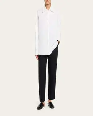 Eskandar Cotton Tapered Trousers