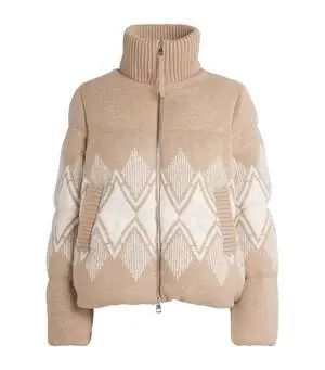 Varley Brushed Fair Isle Belinda Puffer Jacket