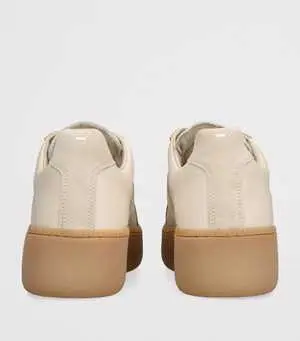 MAISON MARGIELA Leather And Suede Replica Sneakers - Beige