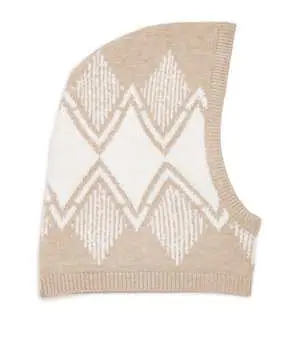 Varley Knitted Bouclé Hood - Brown