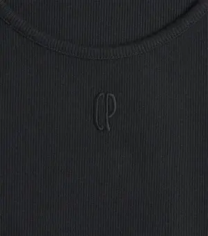 Claudie Pierlot Ribbed Cotton Tank Top