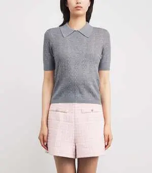 Sandro Wool Polo Sweater