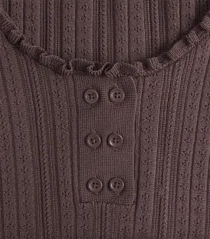 Claudie Pierlot Pointelle Knit Tank Top
