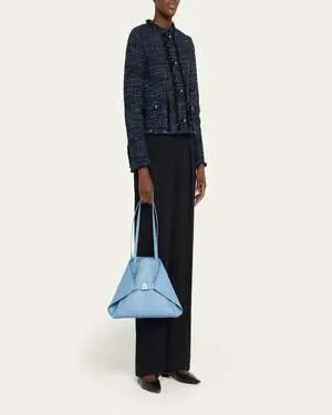Akris Ai Horsehair & Leather Tote Bag