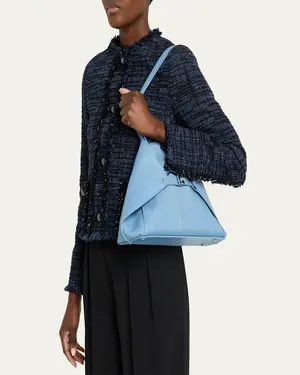 Akris Ai Horsehair & Leather Tote Bag