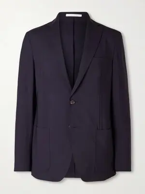 Eleventy Wool-blend Suit Jacket - Blue