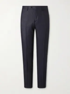 LARDINI Tapered Woven Suit Trousers