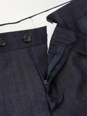 LARDINI Tapered Woven Suit Trousers