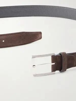 Kiton 3.5cm Suede Belt