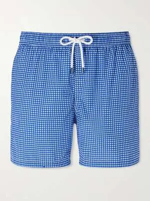 Fedeli Madeira Gingham Seersucker Swim Shorts
