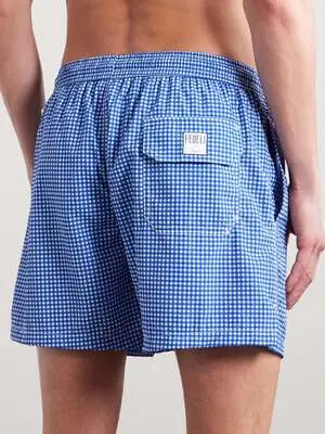 Fedeli Madeira Gingham Seersucker Swim Shorts