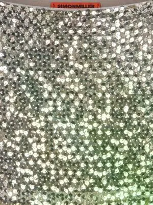 SIMONMILLER Sequin-embellished Mini Skirt - Silver