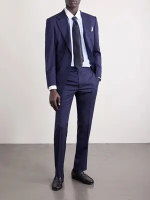 TOM FORD Striped Cotton-poplin Shirt - Blue