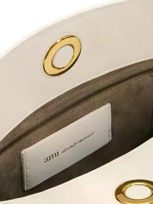 AMI Paris Mini Carrousel Clutch Bag - Neutrals