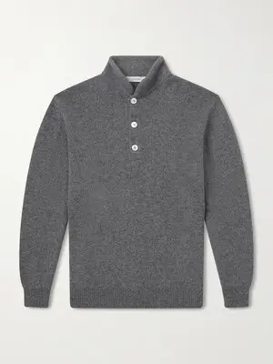 UMIT BENAN Francis Cashmere Polo Sweater