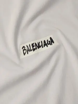 Balenciaga Oversized Logo-print Cotton-jersey T-shirt