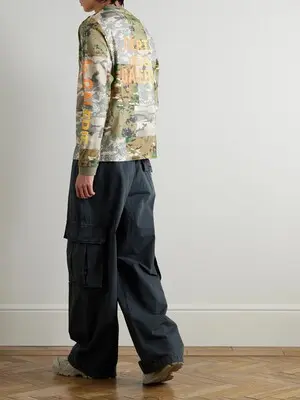 GALLERY DEPT. Camouflage-print Cotton-jersey T-shirt