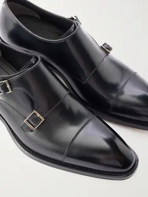 TOM FORD Elkan Leather Monk-strap Shoes