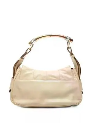Saint Laurent 1990-2000s Mombasa Leather Shoulder Bag - Neutrals
