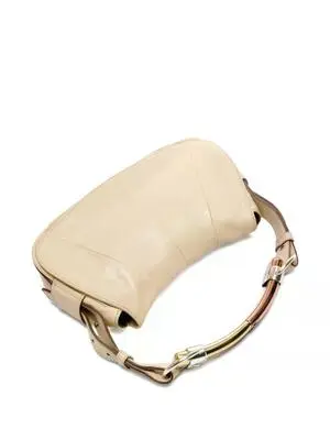Saint Laurent 1990-2000s Mombasa Leather Shoulder Bag - Neutrals