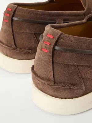 Kiton Suede Boat Shoes