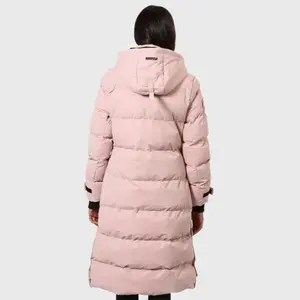 CANADA WEATHER GEAR Quilted Maxi Long Parka Jacket - Pink