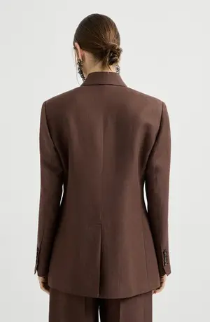 Brunello Cucinelli Fluid Twill Blazer - Cocoa