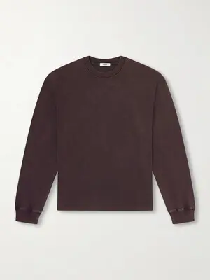 AGOLDE Asha Cotton-jersey T-shirt - Brown