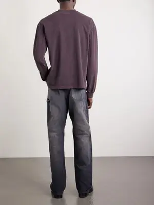 AGOLDE Asha Cotton-jersey T-shirt - Brown