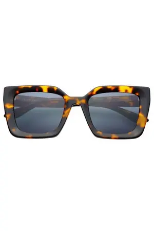 FREYRS EYEWEAR Square Frame Sunglasses - Tortoise/gray