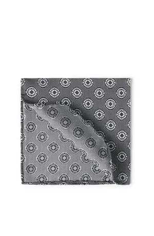Brunello Cucinelli Pocket Square With Pattern - Anthracite