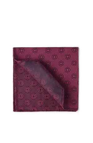 Brunello Cucinelli Pocket Square With Pattern - Cherry