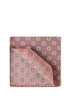 Brunello Cucinelli Pocket Square With Pattern - Salmon
