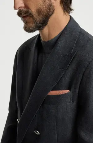 Brunello Cucinelli Pocket Square With Pattern - Salmon